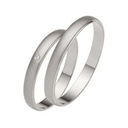 Firetti Unisex Trauring &raquo;Schmuck Geschenk Gold 375 Hochzeit Ehering "LIEBE"&laquo; Made in Germany, wahlweise mit oder ohne Brillant wei&szlig;