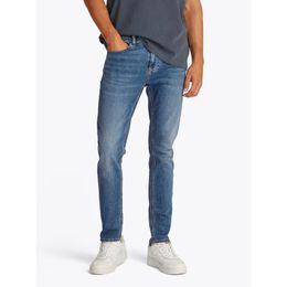 Tommy Jeans Herren Slim-fit-Jeans &raquo;Austin Slim Tapered&laquo; zum Kn&ouml;chel hin schmaler werdende Jeans mit mittlerer Leibh&ouml;he blau 36, L&auml;nge 32