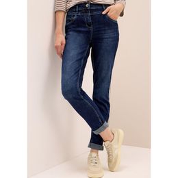 Cecil Damen Slim-fit-Jeans &raquo;Style Toronto&laquo; im Five-Pocket Style blau 33, L&auml;nge 30