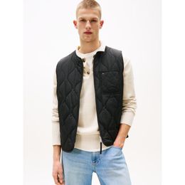 Tommy Jeans Herren Steppweste &raquo;TJM QUILTED VEST EXT&laquo; Mit Rundhalsausschnitt schwarz M