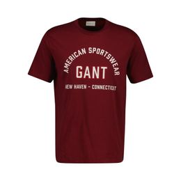 Gant Herren T-Shirt &raquo;PRINTED GRAPHIC&laquo; Regular Fit, Rundhals rot M