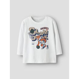 name it Jungen T-Shirt &raquo;NMMLINCOM LS NREG TOP BOX&laquo; wei&szlig; 92