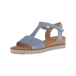 Gabor Comfort Damen Keilsandalette &raquo; Sandalen Veloursleder&laquo; blau 40