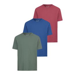 MAN'S WORLD Man's World Herren T-Shirt &raquo;neue Farben!&laquo; 3er-Pack, Kurzarm, unifarben, Rundhals, aus Baumwolle 44/46 (S)