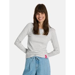 LIEBLINGSST&Uuml;CK Lieblingsst&uuml;ck Damen Langarmshirt &raquo;Nashi&laquo; mit Streifen wei&szlig; M