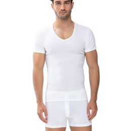 Mey Herren V-Shirt &raquo;Casual Cotton (K)&laquo; Elastische Hals und Armabschl&uuml;sse wei&szlig; S