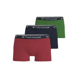 Tom Tailor Herren Tom Tailor Boxershorts &raquo;Buffer&laquo; 3er Pack, weich, bequem, basic, eng, Logobund, Baumwollmix bunt M