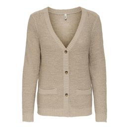 Only Damen Only Strickjacke &raquo;ONLGEENA LS BUTTON CARDIGAN KNT&laquo; beige L