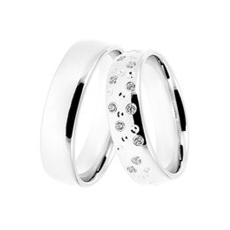 DOOSTI Kinder DOOSTI Trauring &raquo;Schmuck Geschenk Silber 925 Trauring Ehering Partnerring LIEBE&laquo; Made in Germany - wahlweise mit oder ohne Zirkonia 