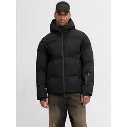Jack & Jones Jack & Jones Herren Steppjacke &raquo;JCOFUSION TECHNICAL PUFFER JACKET SN&laquo; mit Kapuze schwarz XS