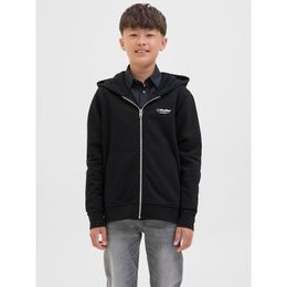 Jack & Jones Jack & Jones Junior Jungen Kapuzensweatshirt &raquo;JJESOHO SWEAT ZIP HOOD NOOS JNR&laquo; schwarz 128