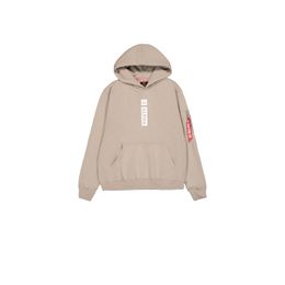 Alpha Industries Herren Hoodie &raquo;Alpha Puff Print Hoodie&laquo; beige XL