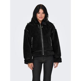 Only Damen Only Pl&uuml;schjacke &raquo;ONLMICHELLE TEDDY JACKET OTW&laquo; ohne Kapuze schwarz XL