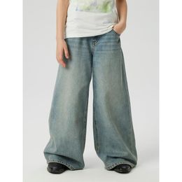 name it M&auml;dchen Weite Jeans &raquo;NKFBELLA SKATER XWIDE JEANS 3111-ZA NOOS&laquo; blau 122, N-Gr