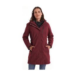 Killtec Damen Parka &raquo;KOW 165 WMN PRK&laquo; Wasser- und winddichter Parka mit Teddyfleece und abnehmbarer Kapuze rot 38