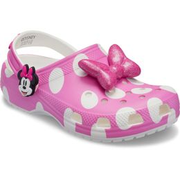 Crocs M&auml;dchen Clog &raquo;Minnie Mouse&laquo; Hausschuh, Sommerschuh, Badeschuh mit schwenkbarem Fersenriemen 34