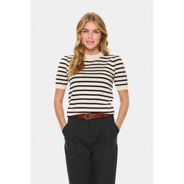 Saint Tropez Damen Kurzarmpullover &raquo;MilaSZ SS Striped&laquo; XS