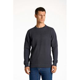 LINDBERGH Herren LINDBERGH Strickpullover mit Struktur blau M