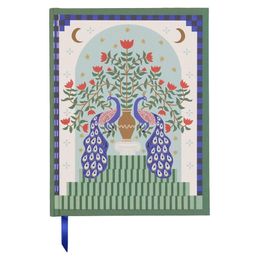 DESIGNWORKS INK Notizbuch "Peacock" in Gr&uuml;n/ Blau - (L)19,7 x (B)15,2 cm - 14% | Buero-schulbedarf