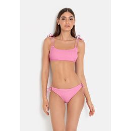 Lscn By Lascana Damen LSCN by LASCANA Bustier-Bikini-Top &raquo;Lou&laquo; aus trendiger Strukturware rosa S, N-Gr