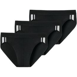 Schiesser Herren Rioslip &raquo;95/5&laquo; 3er-Pack, mit softem, tonalem Bund schwarz 7 (XL)