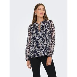 Only Damen Only Chiffonbluse &raquo;ONLDITSY L/S BLOUSE WVN&laquo; blau M