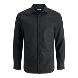Jack & Jones Jack & Jones Herren Langarmhemd &raquo;JJJOE STRUCTURE SHIRT L/S&laquo; schwarz S, N-Gr