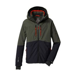 Killtec Jungen Skijacke &raquo;KSW 201 BYS SKI JCKT&laquo; Stylische, wasser- und winddichte Skijacke mit reflektierenden Details gr&uuml;n 152