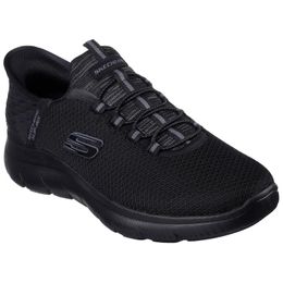 Skechers Herren Slip-On Sneaker &raquo;SUMMITS-HIGH RANGE&laquo; Slipper, Freizeitschuh, Halbschuh in veganer Verarbeitung schwarz 39