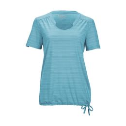 Killtec Damen T-Shirt &raquo;KOS 46 WMN TSHRT&laquo; Schnelltrocknend, feuchtigkeitstransportierend, verstellbarer Saum blau 46