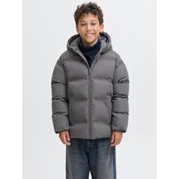 Jack & Jones Jack & Jones Junior Herren Steppjacke &raquo;JJESOHO PUFFER HOOD SN JNR&laquo; mit Kapuze grau 152