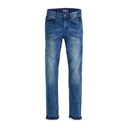 s.Oliver Junior Jungen s.Oliver Junior Regular-fit-Jeans mit authentischer Waschung blau 164, N-Gr