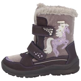 Lurchi M&auml;dchen Winterstiefel &raquo;Kanani-SYMPATEX Blinkschuh&laquo; Winterboots mit Blinkfunktion, Gr&ouml;&szlig;enschablone zum Download braun 26
