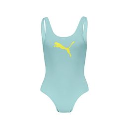 Puma Damen Puma Badeanzug &raquo;Puma SWIM WOMEN SWIMSUIT&laquo; mit bequemen Tr&auml;gern, Logo- Branding gr&uuml;n L, N-Gr
