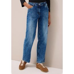 Cecil Damen Weite Jeans &raquo;Style Neele&laquo; im Five-Pocket Style blau 36, L&auml;nge 30
