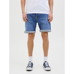 Jack & Jones Jack & Jones Herren Shorts &raquo;JJIORIGINAL mit stylischem Aufschlag und Knopf&laquo; mit stylischem Aufschlag blau S, N-Gr