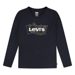 Levi's Kids M&auml;dchen Levi's Kids Langarmshirt &raquo;LVG LS BATWING FILL&laquo; mit Logostickerei, for Girls schwarz 4 (104)