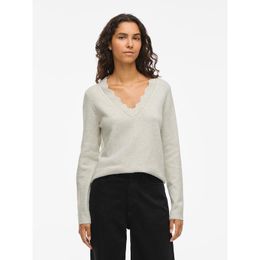 Vila Damen V-Ausschnitt-Pullover &raquo;VINIKOLINA V-NECK L/S KNIT TOP - NOOS&laquo; L