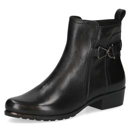 Caprice Damen Stiefelette , Blockabsatz, Businessschuh, Boots mit h&uuml;bschem Zierelement schwarz 37,5