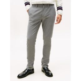Tommy Hilfiger Damen Chinohose &raquo;BLEECKER BRUSHED MARL&laquo; Slim Fit, geb&uuml;rstete Melangeoptik grau 31, L&auml;nge 32