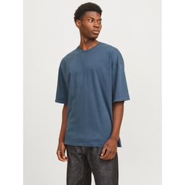 Jack & Jones Jack & Jones Herren Rundhalsshirt &raquo;JJECHARGE FADED TEE O-NECK NOOS&laquo; mit Rundhalsausschnitt blau M