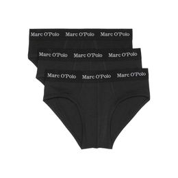 Marc O'Polo Marc O'polo Herren Marc O'Polo Slip &raquo;Essentials&laquo; 3er Pack, mit verst&auml;rkter Frontpartie schwarz S