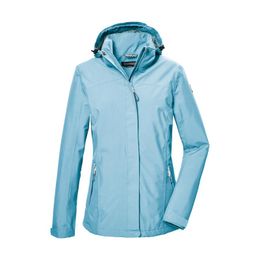 Killtec Damen Outdoorjacke &raquo;KOS 26 WMN JCKT&laquo; Funktionsjacke: wasser- und winddicht, atmungsaktiv, abnehmbare Kapuze blau 44