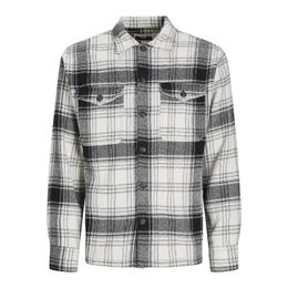 Jack & Jones Jack & Jones Herren &raquo;JCOEDDIE CHECK WOOL BLEND OVERSHIRT LS&laquo; Overshirt Form wei&szlig; S, N-Gr
