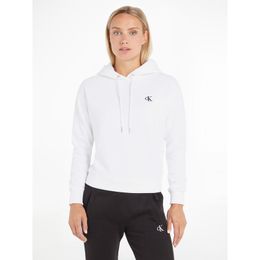 Calvin Klein Jeans Damen Kapuzensweatshirt &raquo;CK EMBROIDERY HD&laquo;, mit CK Monogramm Stickerei wei&szlig; XXXL(46)