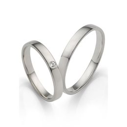 Firetti Unisex Trauring &raquo;Schmuck Geschenk Hochzeit Ehering "LIEBE"&laquo; Made in Germany - wahlweise mit oder ohne Zirkonia (synth.) silber