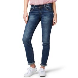 Tom Tailor Damen Tom Tailor Straight-Jeans &raquo;Alexa Straight&laquo; in 5-Pocket-Form blau 27, L&auml;nge 32