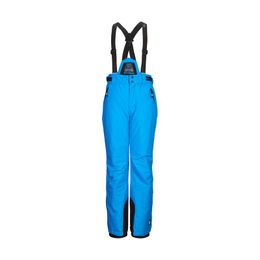 Killtec Jungen Skihose &raquo;KSW 214 BYS SKI PNTS&laquo; Wasserdichte, atmungsaktive Skihose mit verstellbarem Latz. blau 176, Normalgr&ouml;&szlig;en