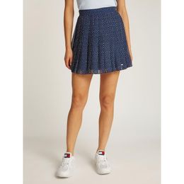 Tommy Jeans Damen Plisseerock &raquo;TJW MINI STAR AOP PLEATED SKIRT&laquo; mit Allover-Muster blau XS (34)