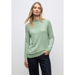 Street One Damen Street One Strickpullover mit feiner Rollkante 40